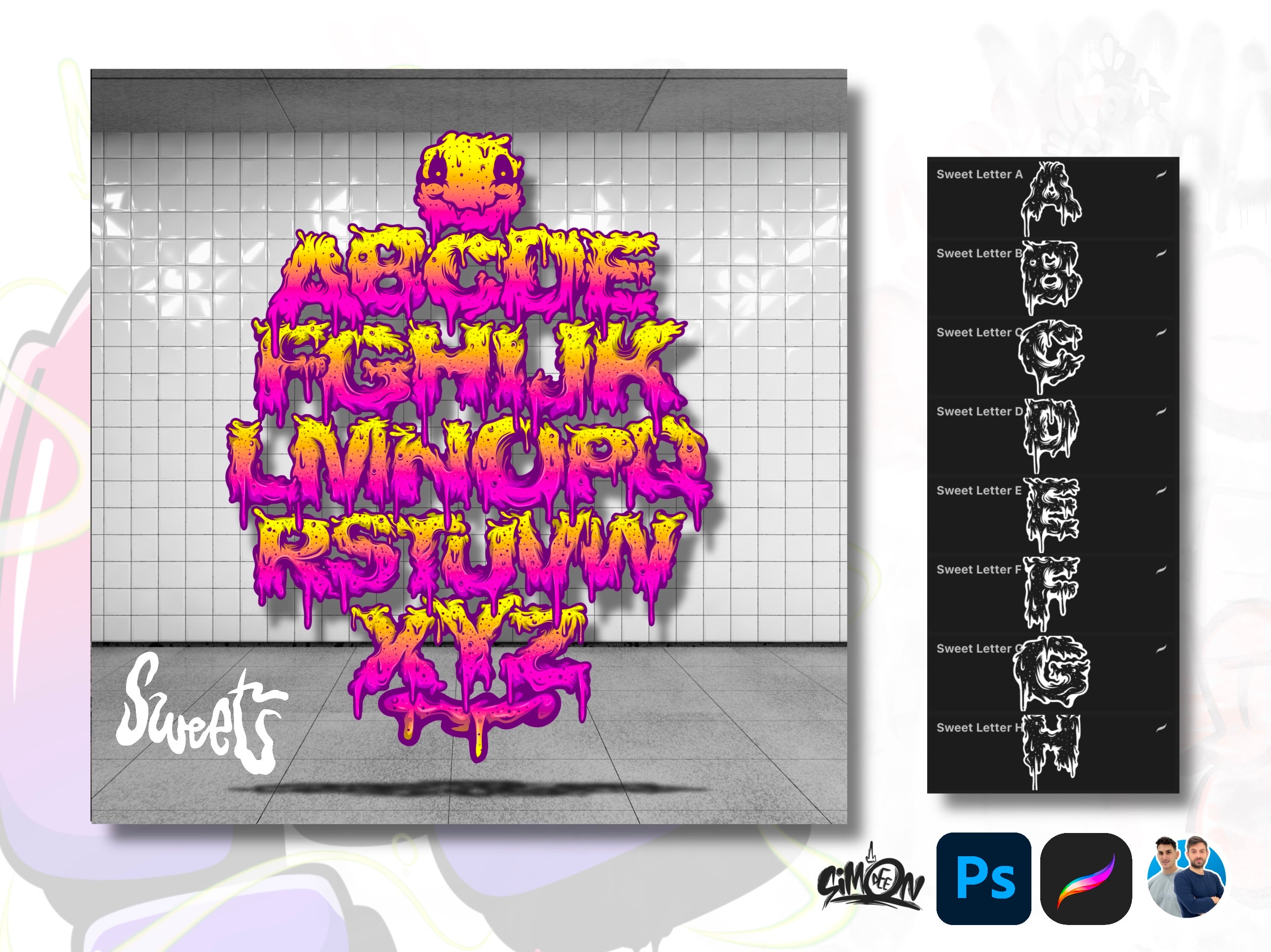 Top 3 Drips Alphabets Bundle – sim0ndee